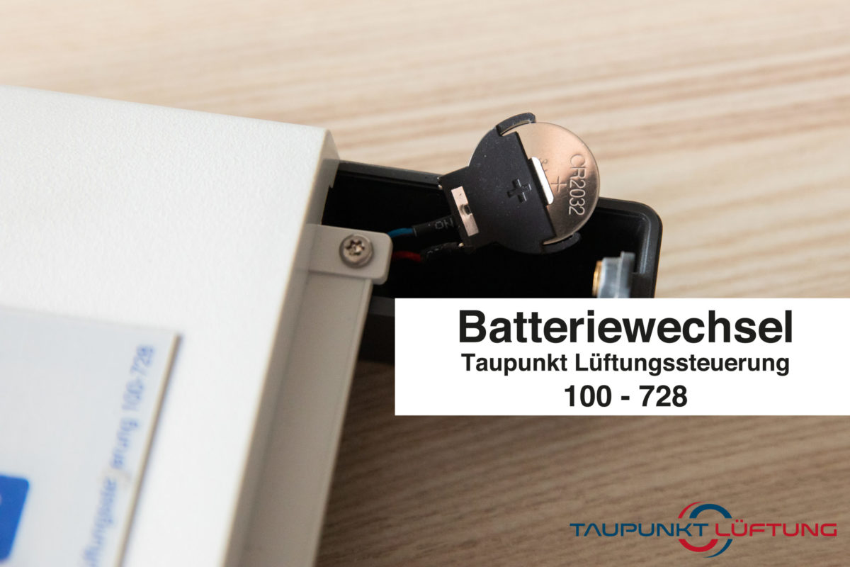 Videoanleitung zum Batteriewechsel 100-728 - Taupunkt Lüftung
